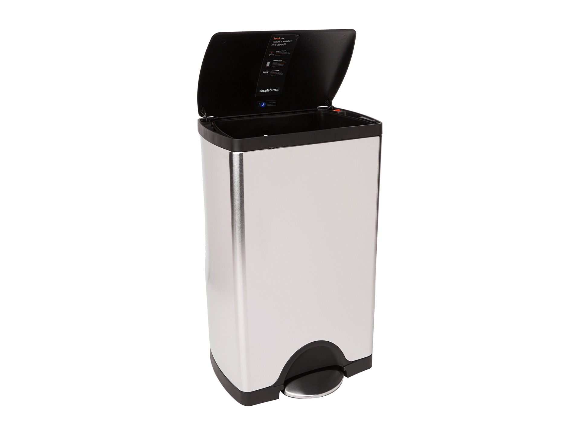 Simplehuman 38l Rectangular Step Trash Can W Plastic Lid | Shipped Free ... Simplehuman 38l Rectangular Step Trash Can W Plastic Lid | Shipped Free ...