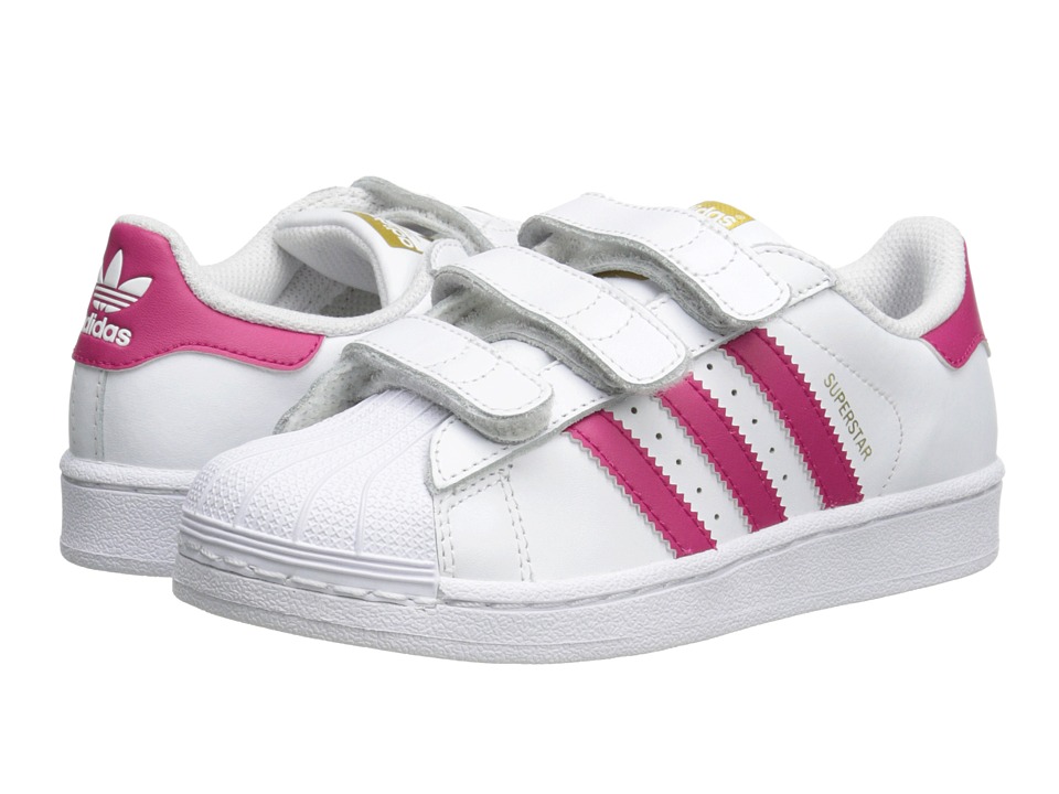adidas Originals Kids - Superstar (Little Kid) (White/Bold Pink/White ...