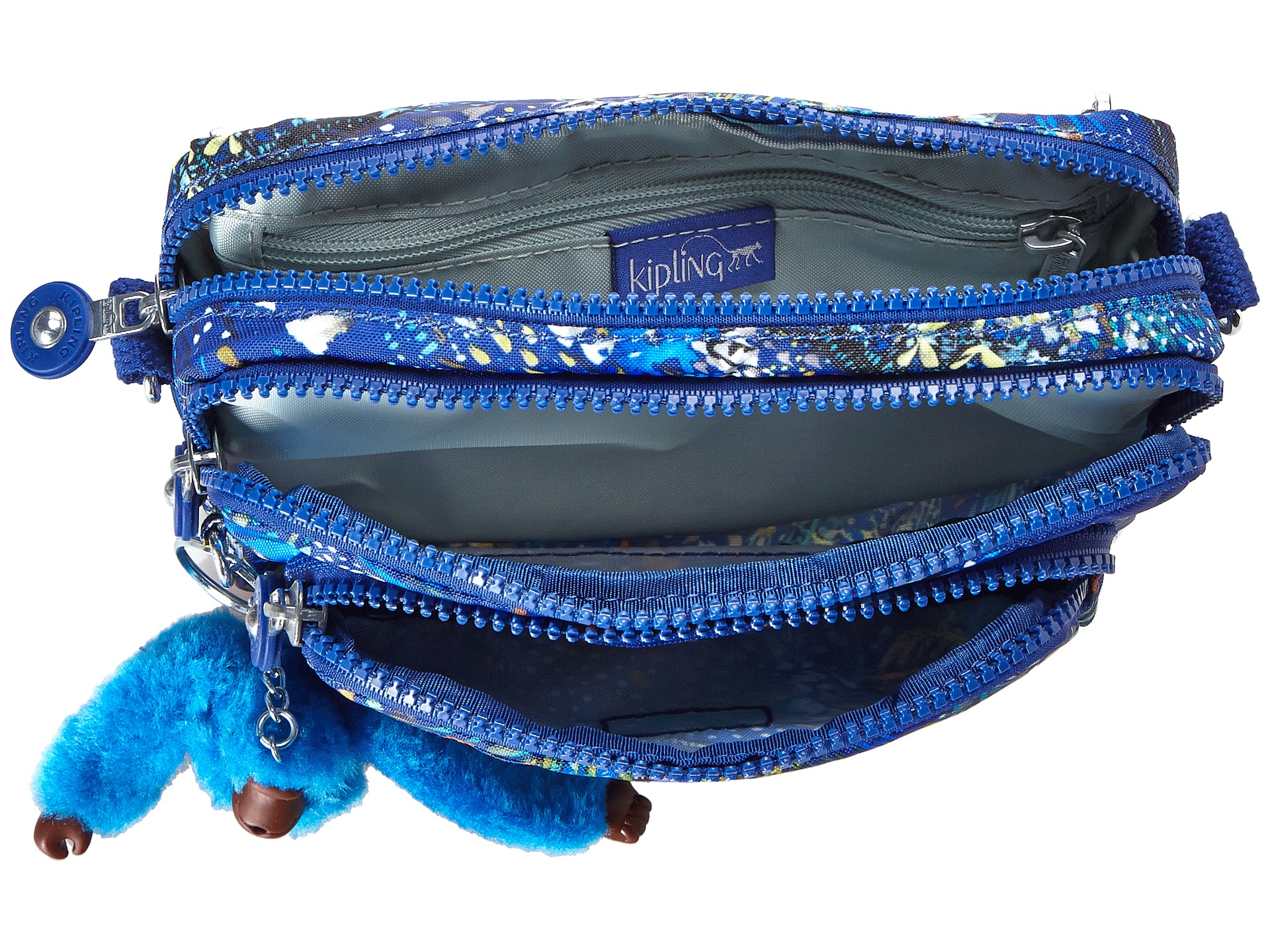 Kipling Multiple Belt Crossbody Bag Midnight Flock - Zappos.com Free ...