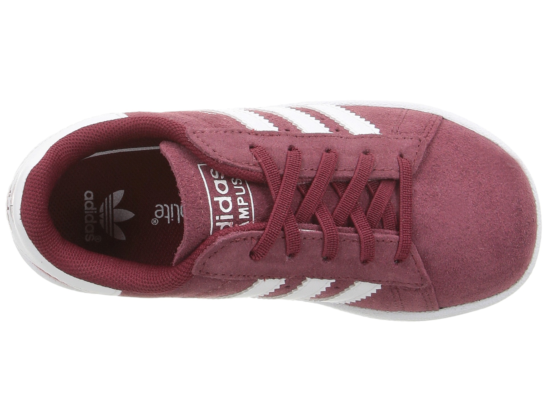 adidas Originals Kids Campus 2 (Toddler) Grey/White - Zappos.com Free ...