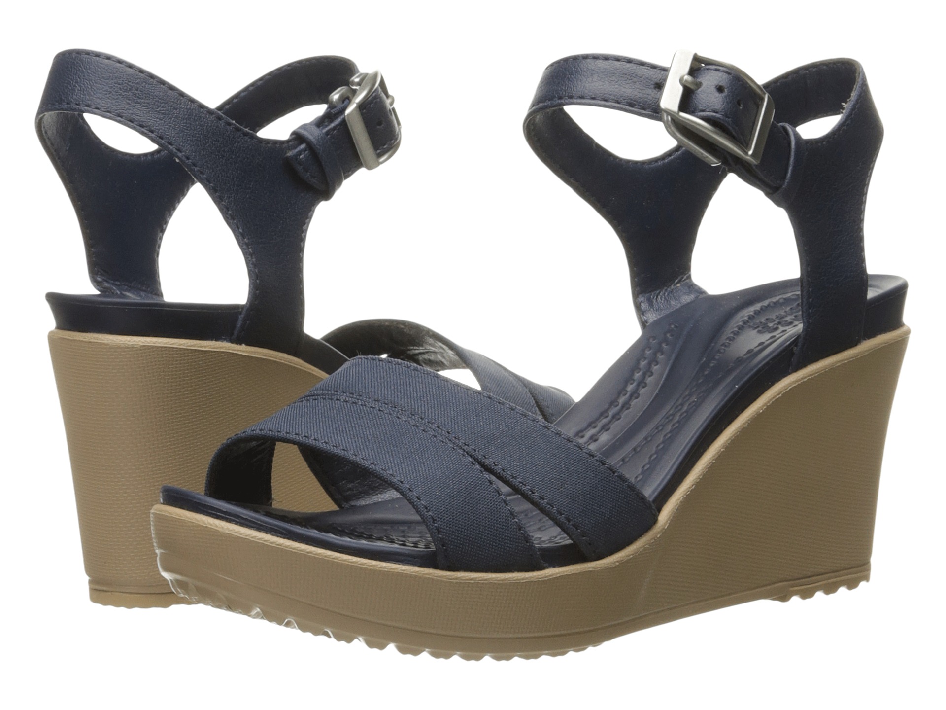 Crocs Leigh II Ankle Strap Wedge - Zappos.com Free Shipping BOTH Ways