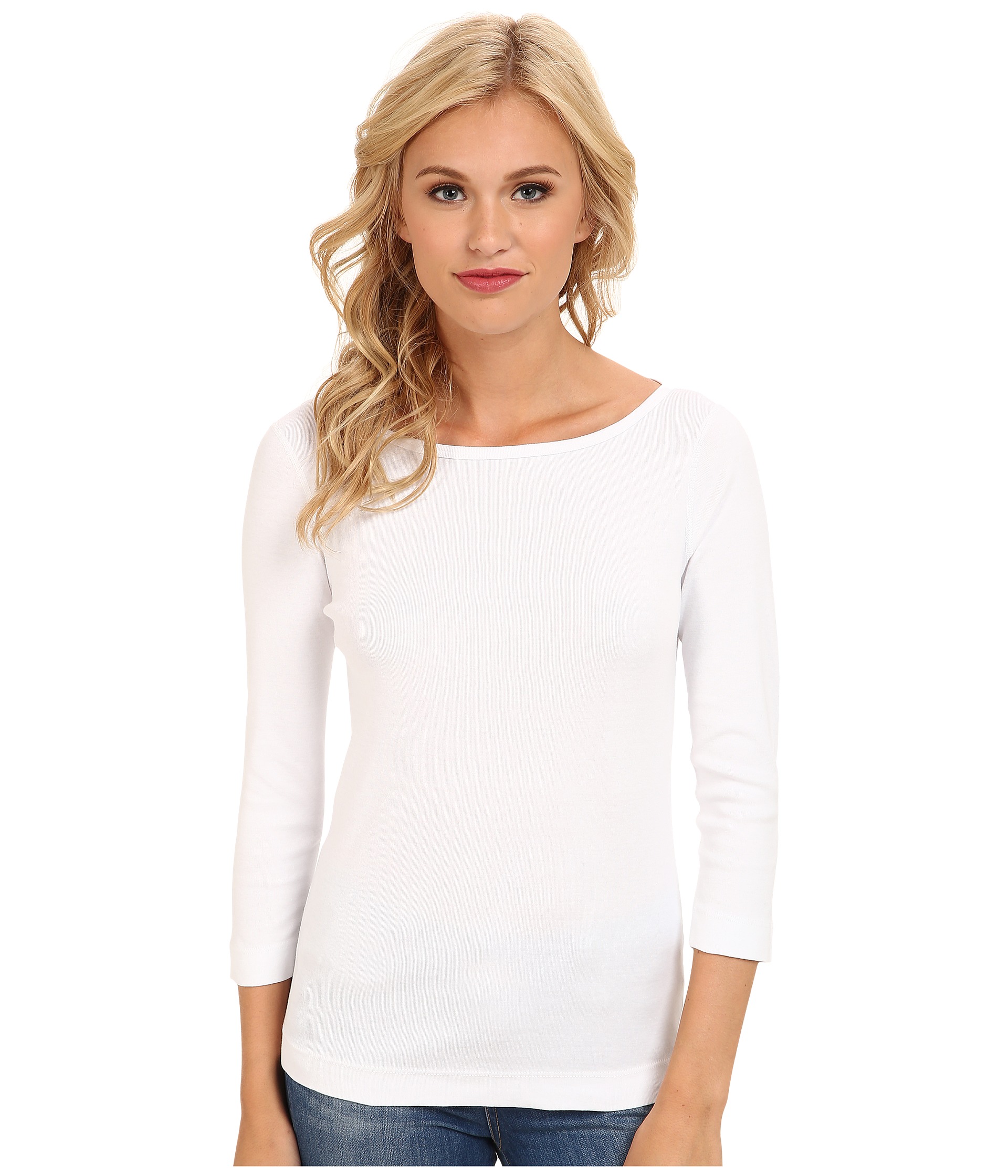 Three Dots 3/4 Sleeve British Tee - Zappos.com Free Shipping BOTH Ways